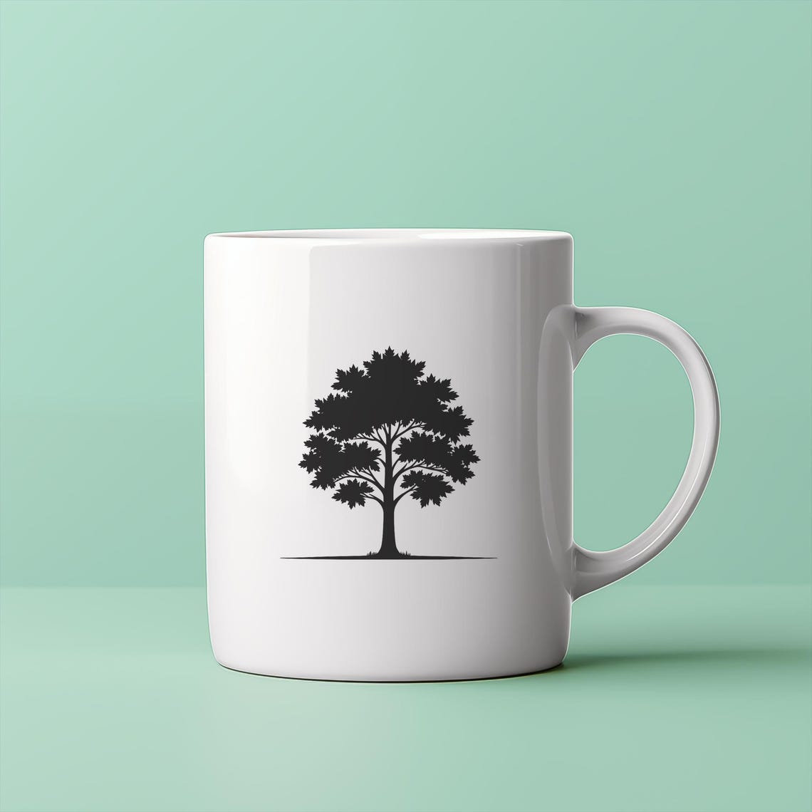 Maple Tree SVG Clipart - Nature Theme, Black Silhouette, Cricut File ...