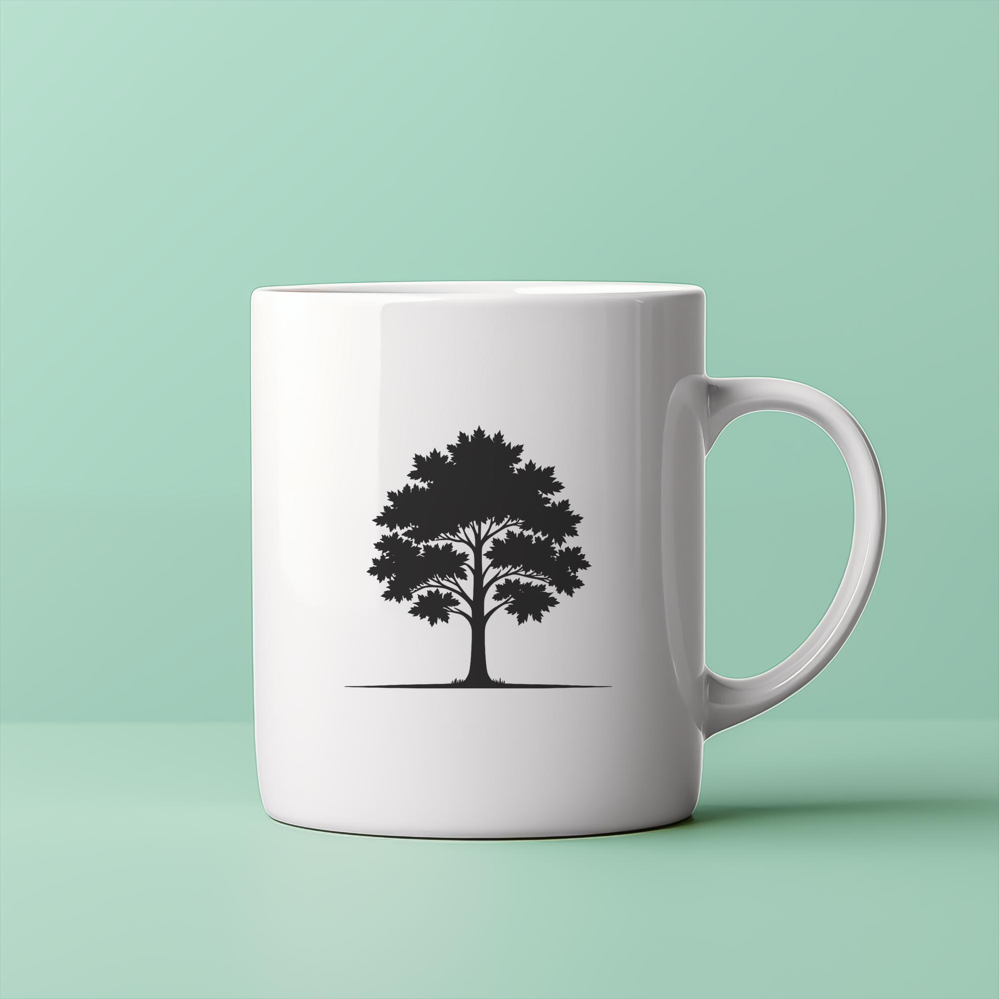 Maple Tree SVG Clipart - Nature Theme, Black Silhouette, Cricut File ...