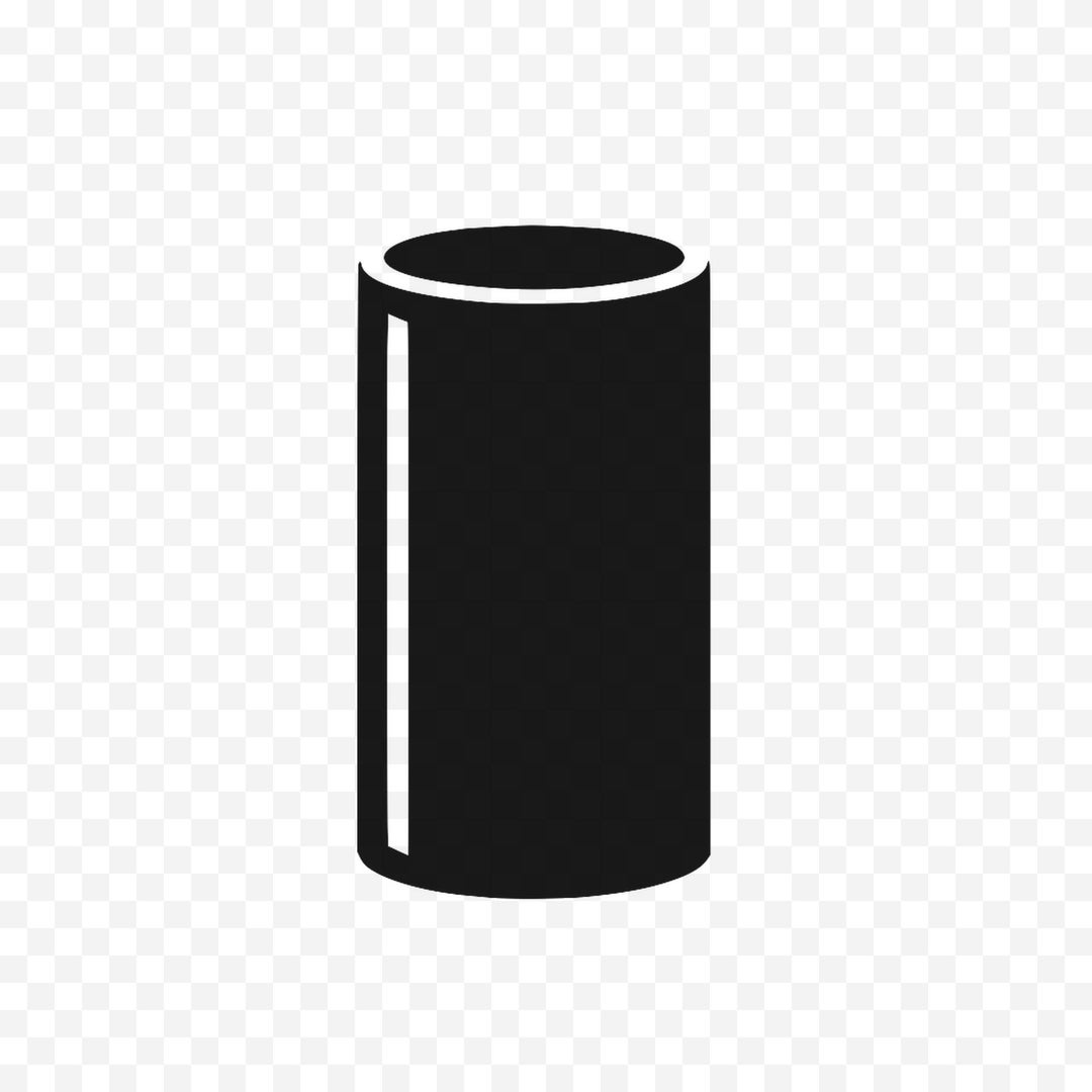 Cylinder SVG Shapes Clipart, Black Silhouette, Cricut File, Vector ...