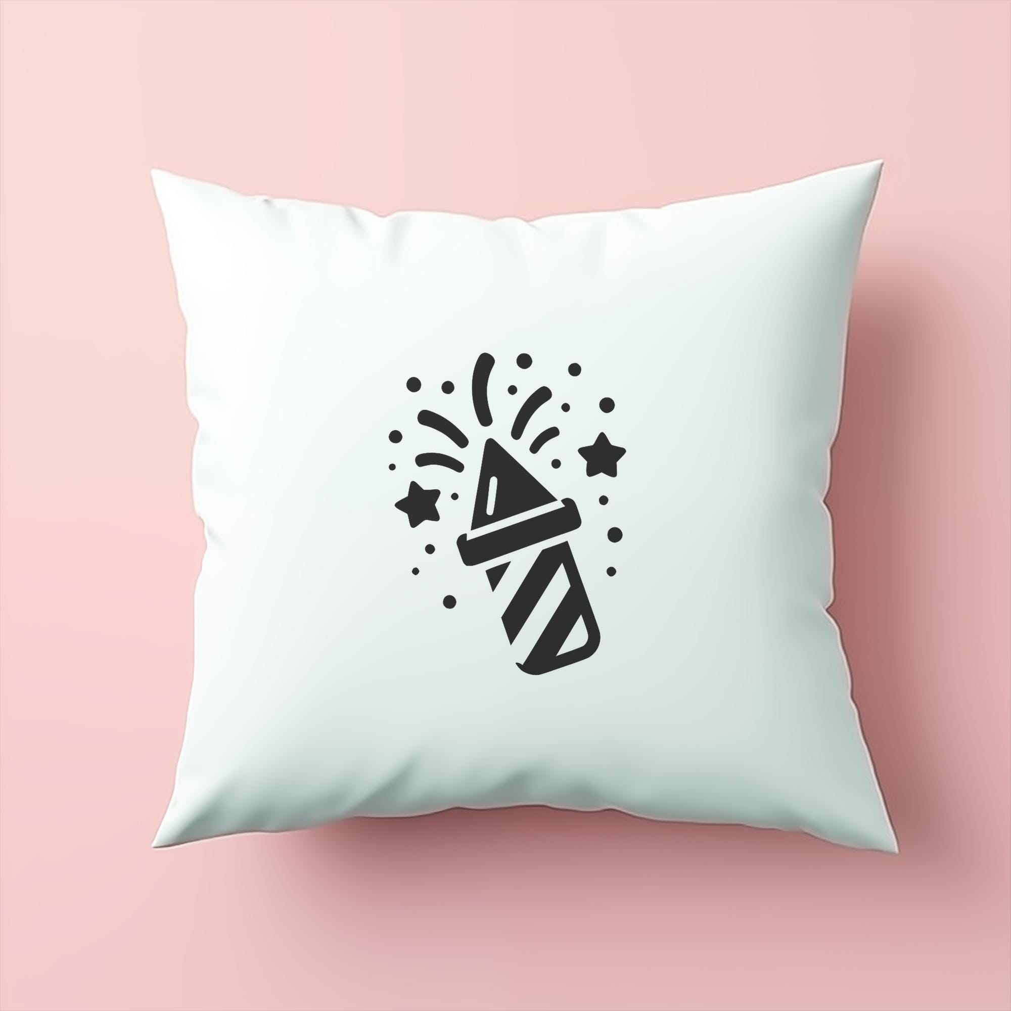 Birthday Party Popper SVG Celebration Clipart, Black Silhouette, Cricut ...