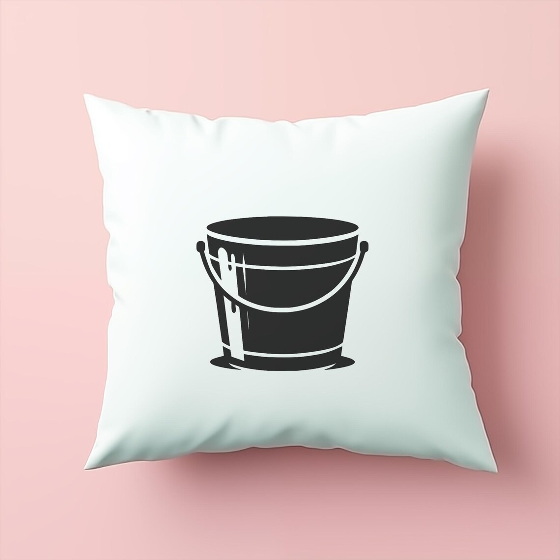 Bucket SVG Tool Clipart, Black Silhouette, Cricut File, Vector ...