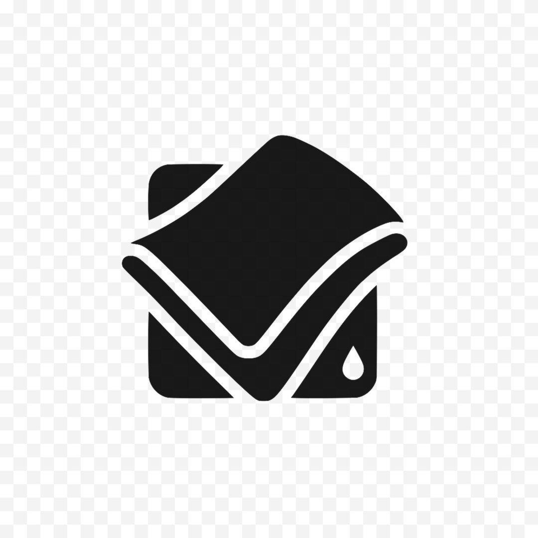 Cleaning Cloth SVG Household Clipart, Black Silhouette, Cricut File ...