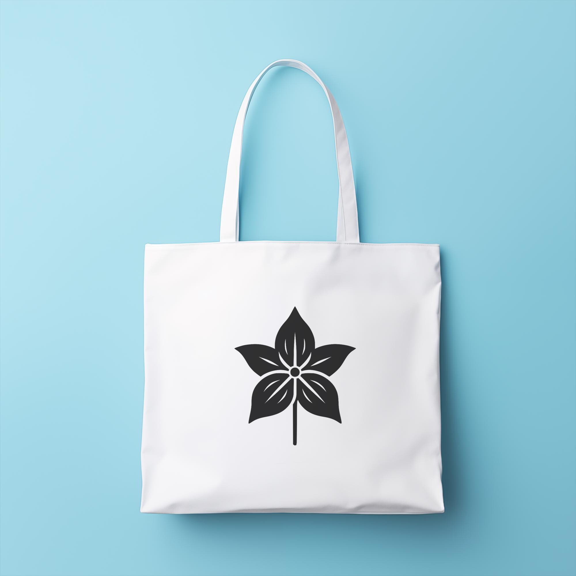Trillium Flower SVG - Floral Clipart, Black Silhouette, Cricut File ...