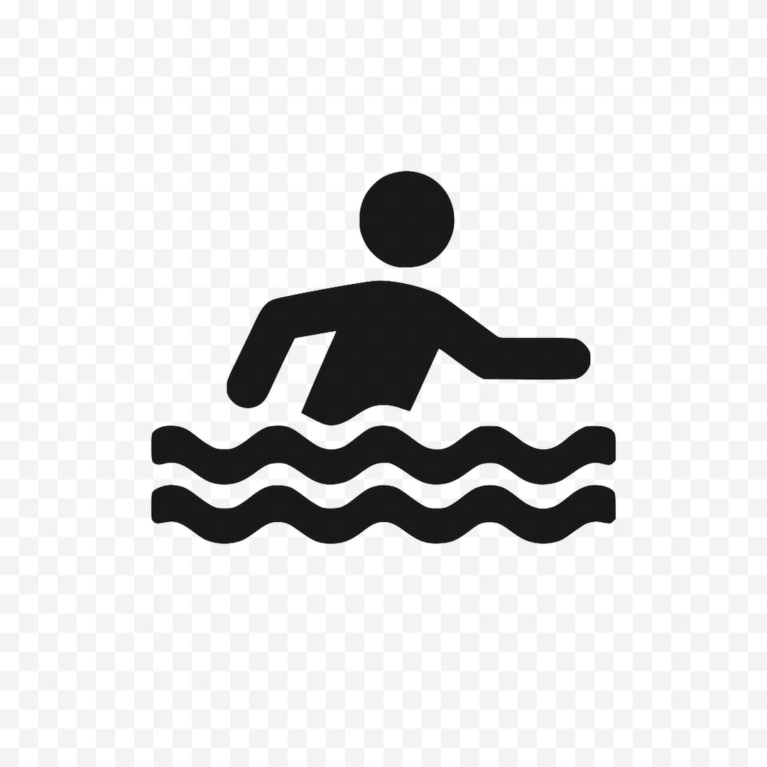 Swimming SVG - Water Sports Clipart, Black Silhouette, Cricut File ...