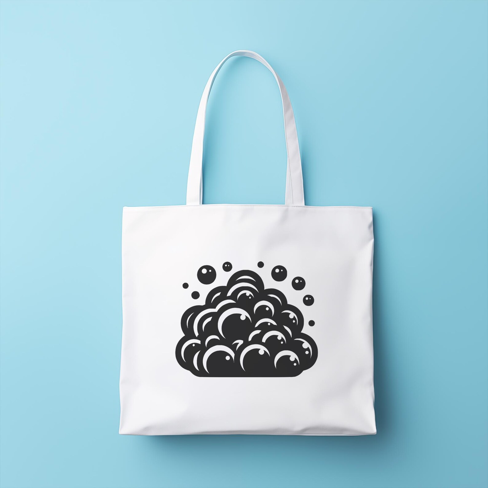 Soap Suds SVG Cleaning Clipart, Black Silhouette, Cricut File, Vector ...