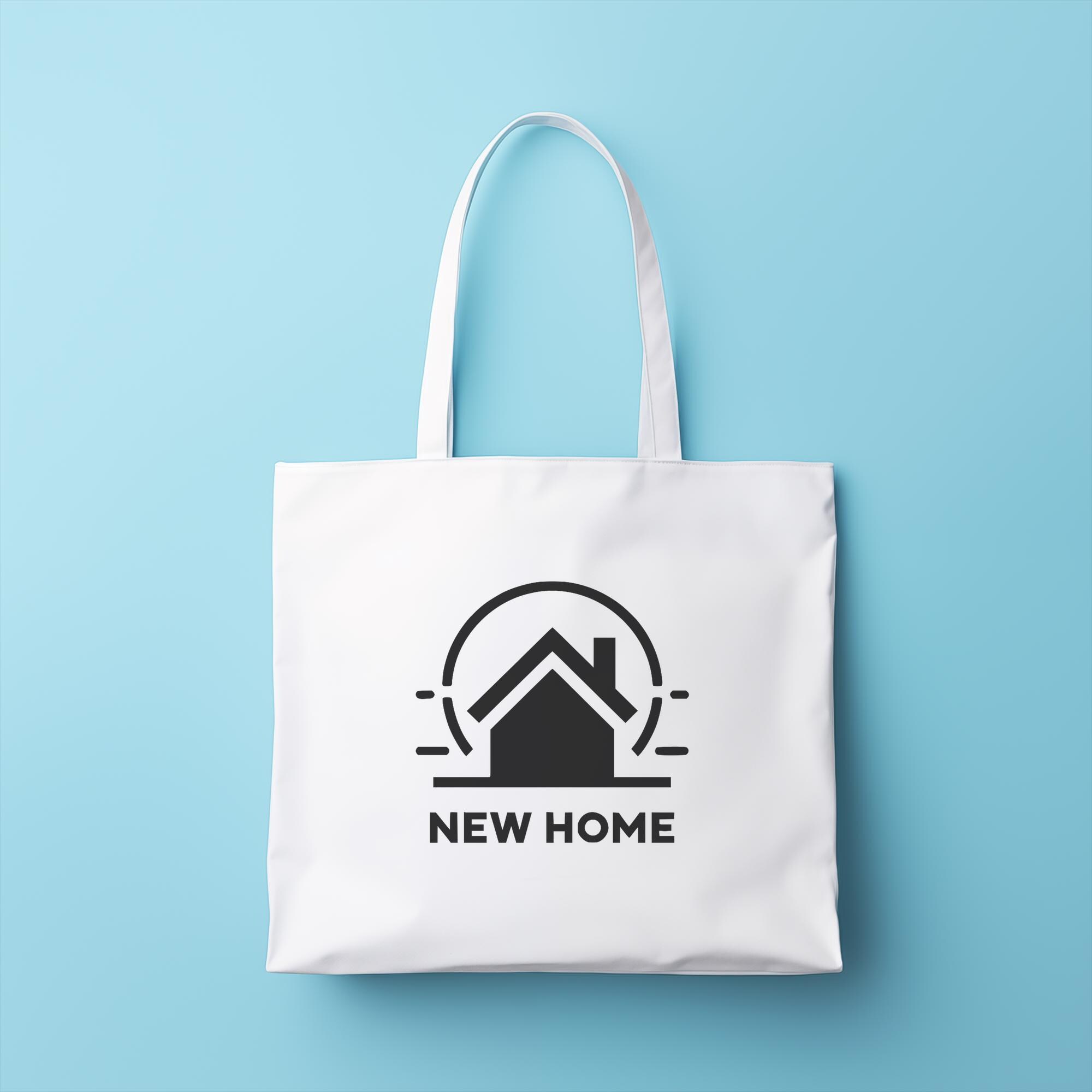 New Home Sign SVG - Housewarming Clipart, Black Silhouette, Cricut File ...