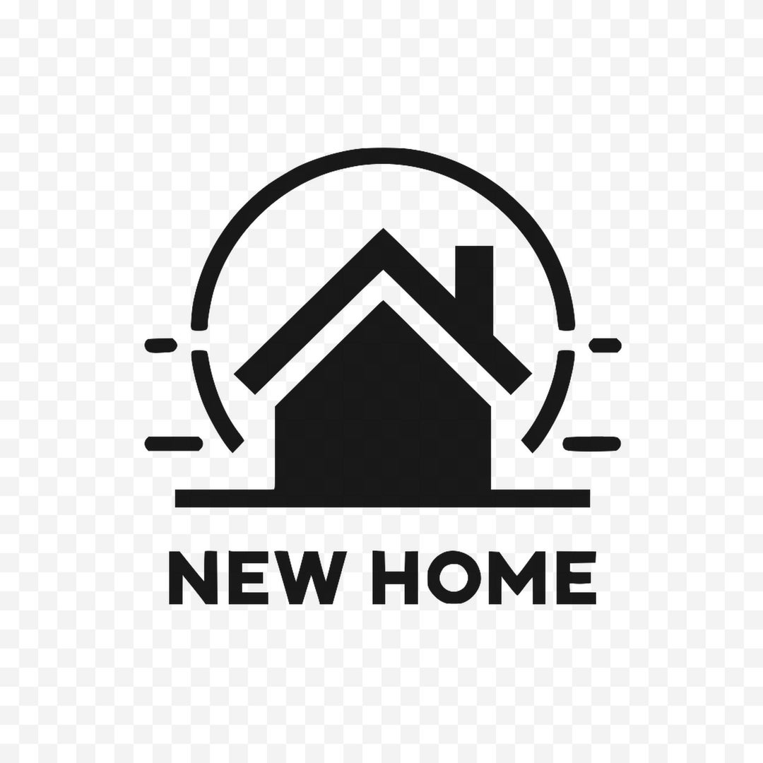 New Home Sign SVG - Housewarming Clipart, Black Silhouette, Cricut File ...