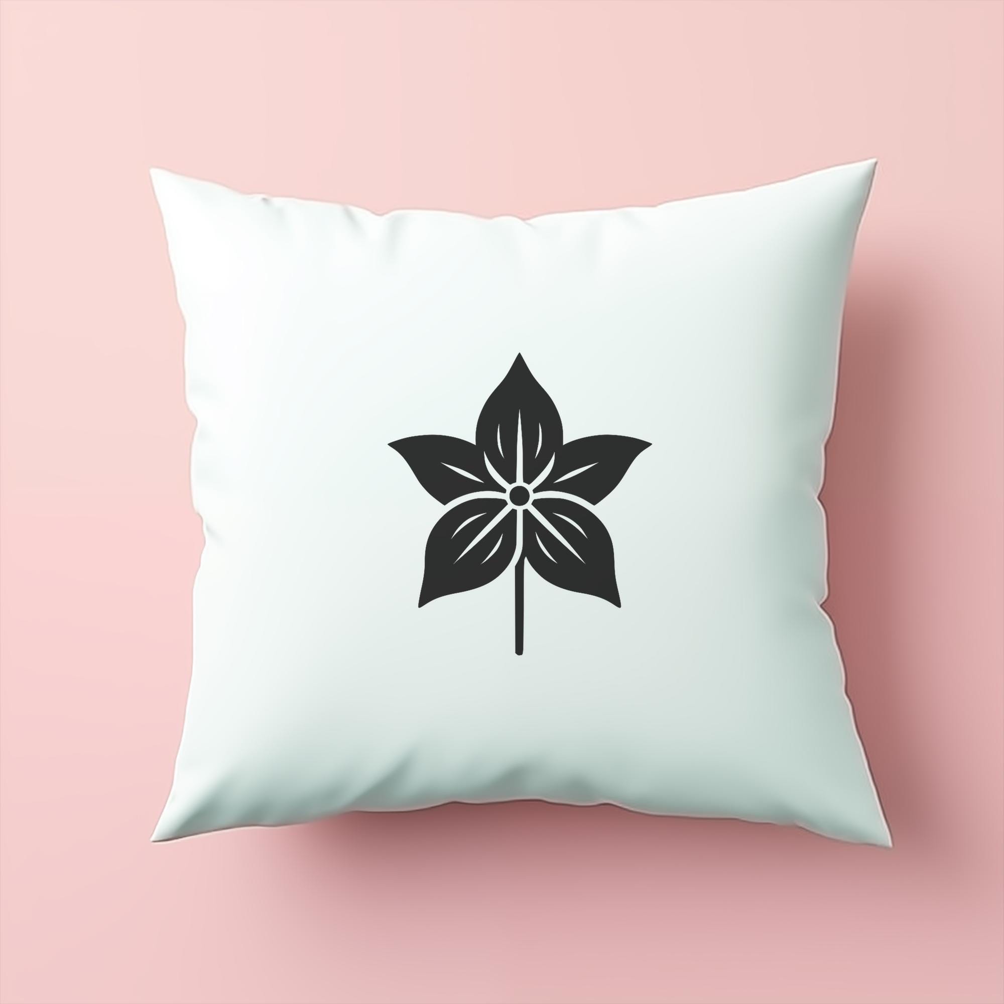 Trillium Flower SVG - Floral Clipart, Black Silhouette, Cricut File ...