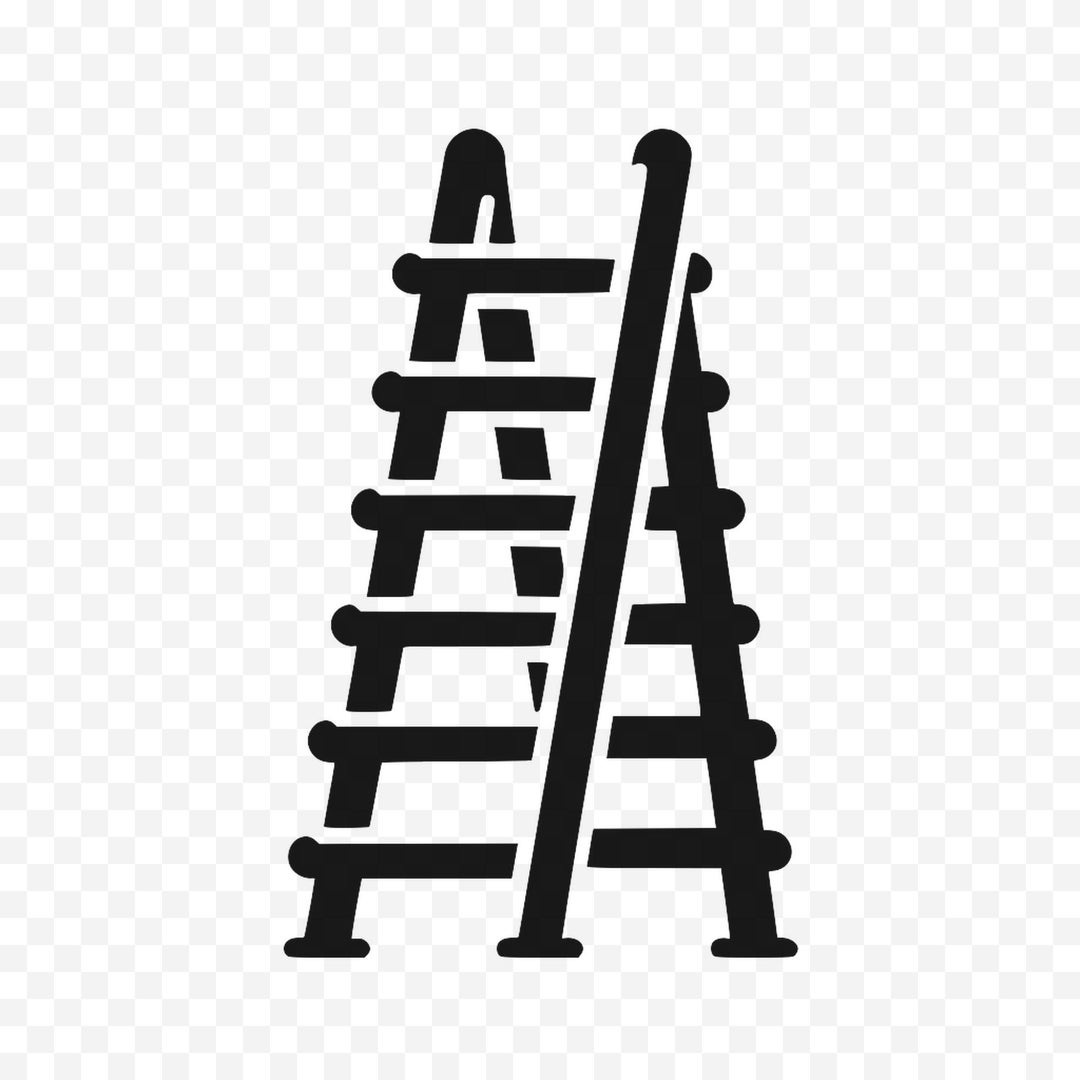 Ladder SVG Tools Clipart, Black Silhouette, Cricut File, Vector ...