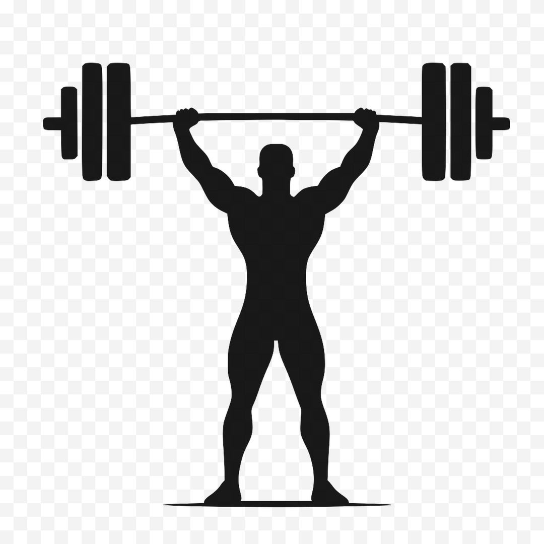 Weightlifting SVG - Fitness Clipart, Black Silhouette, Cricut File ...