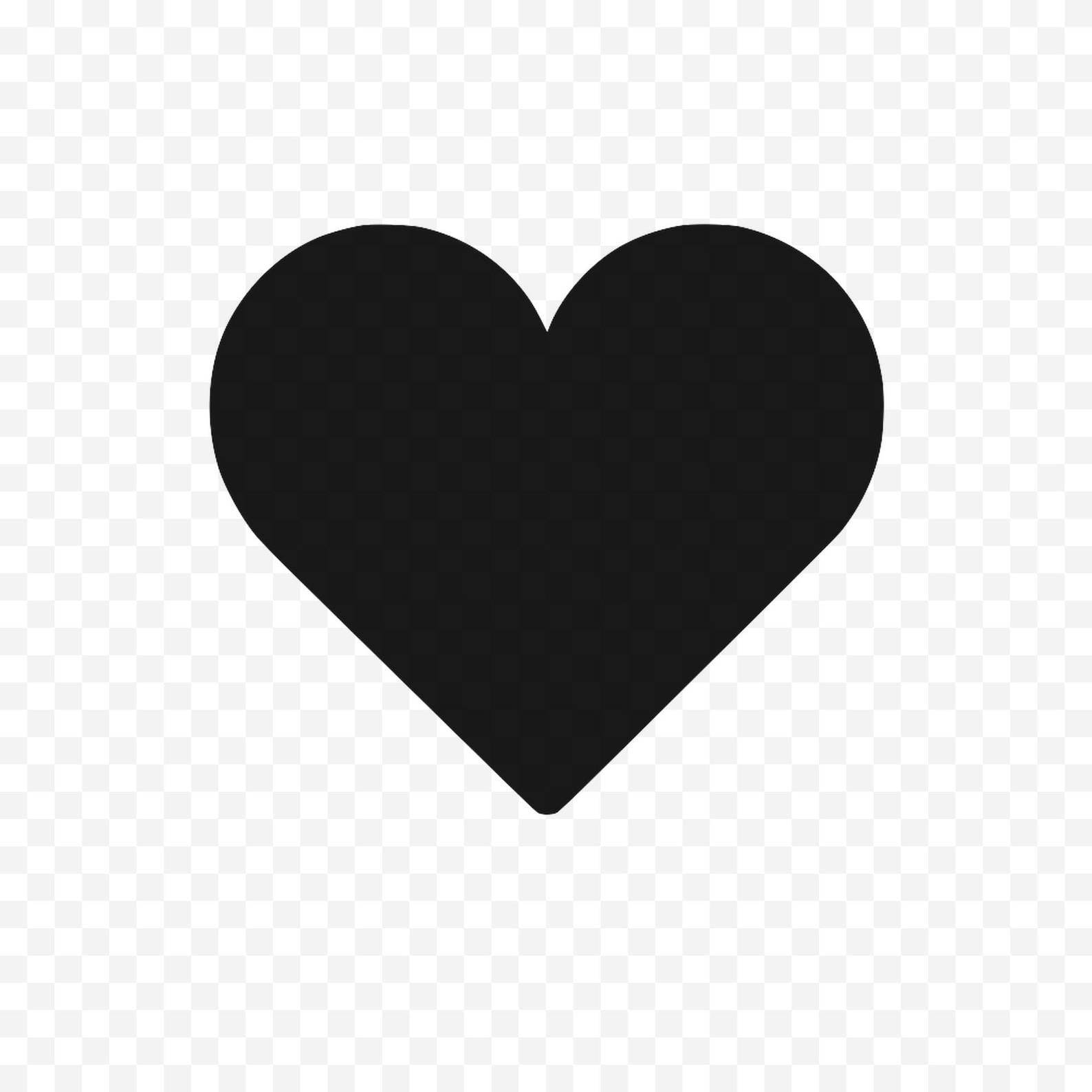 Heart SVG Love Clipart, Black Silhouette, Cricut File, Vector ...