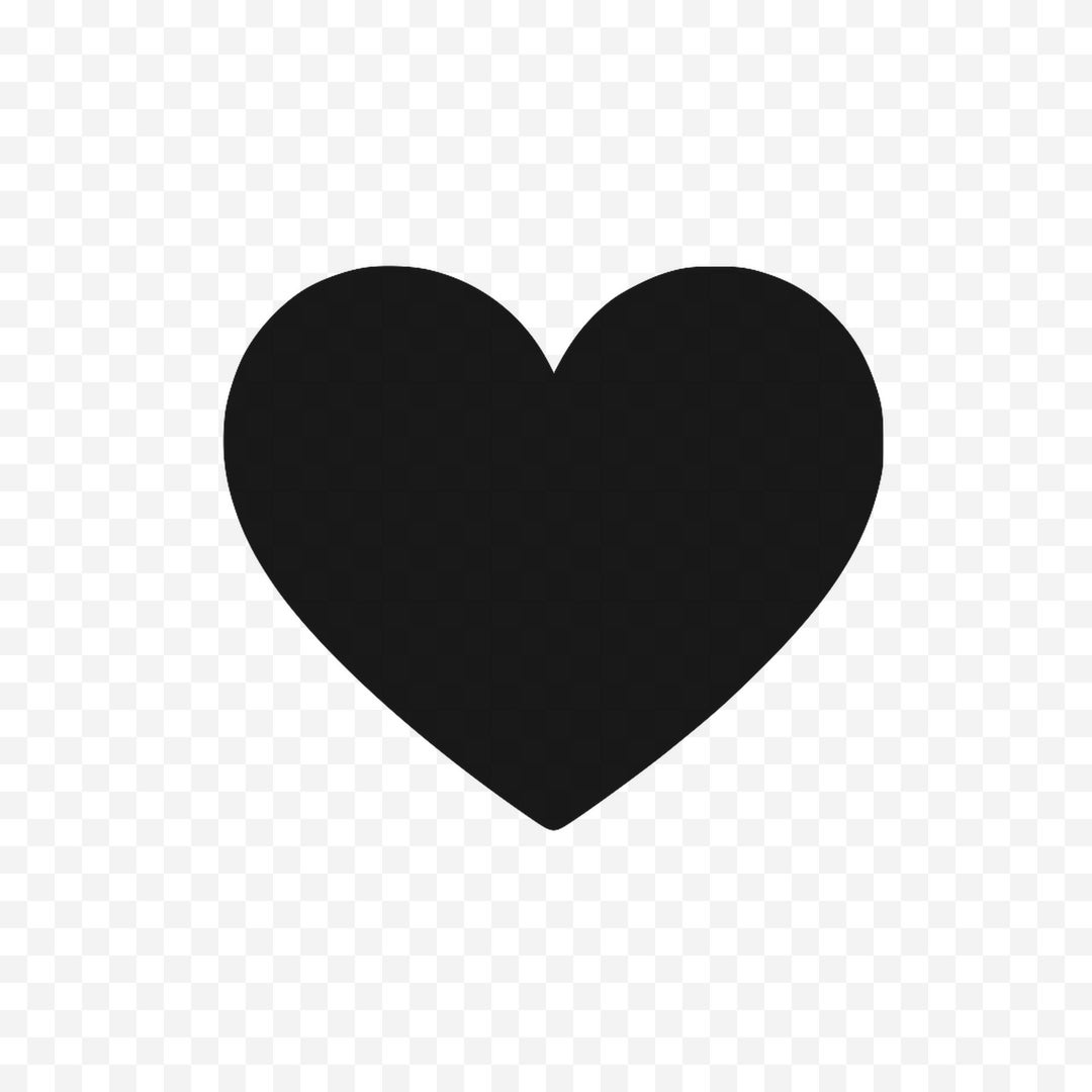 Heart SVG - Love Clipart, Black Silhouette, Cricut File, Vector ...