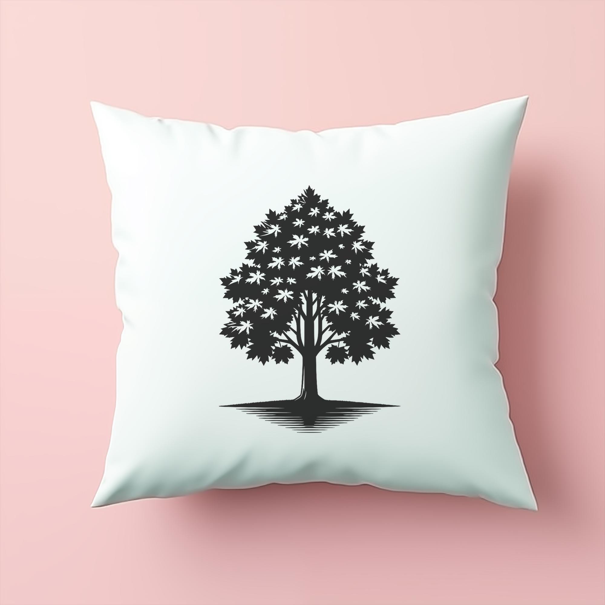 Maple Tree SVG - Nature Clipart, Black Silhouette, Cricut File, Vector ...