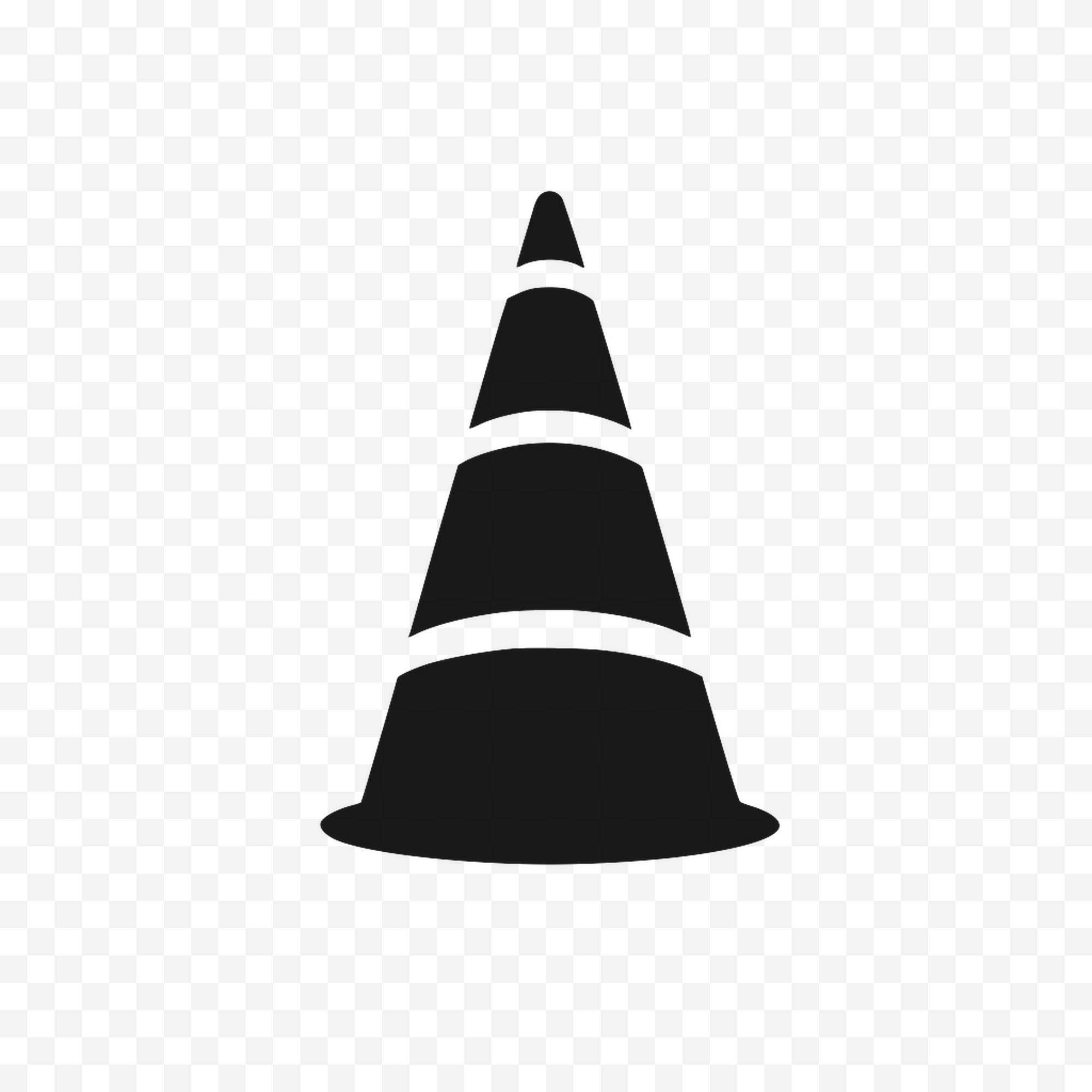 Cone SVG Shapes Clipart, Black Silhouette, Cricut File, Vector ...