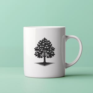 Maple Tree SVG - Nature Clipart, Black Silhouette, Cricut File, Vector ...