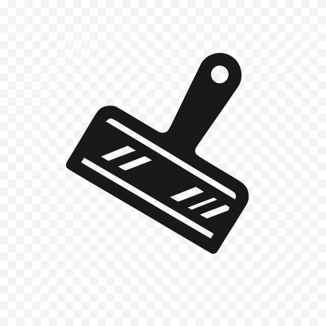 Scraper SVG Tool Clipart, Black Silhouette, Cricut File, Vector ...