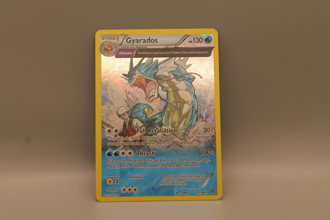 Gyarados Pokemon Trading Card - Etsy