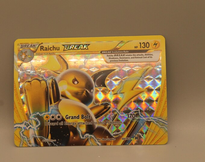Raichu Break Pokemon Card - Etsy
