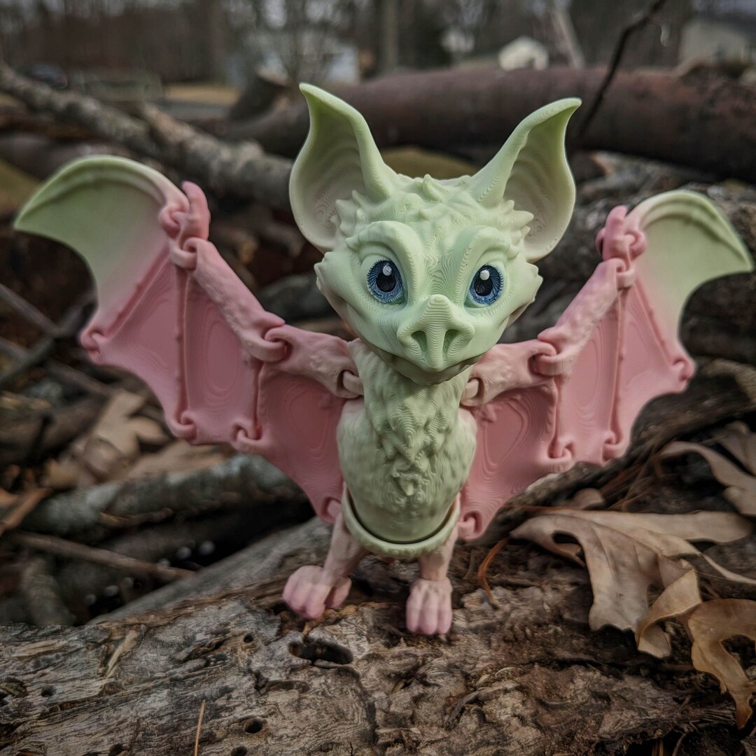 3D Printed Bat - Specialty Colors - Etsy