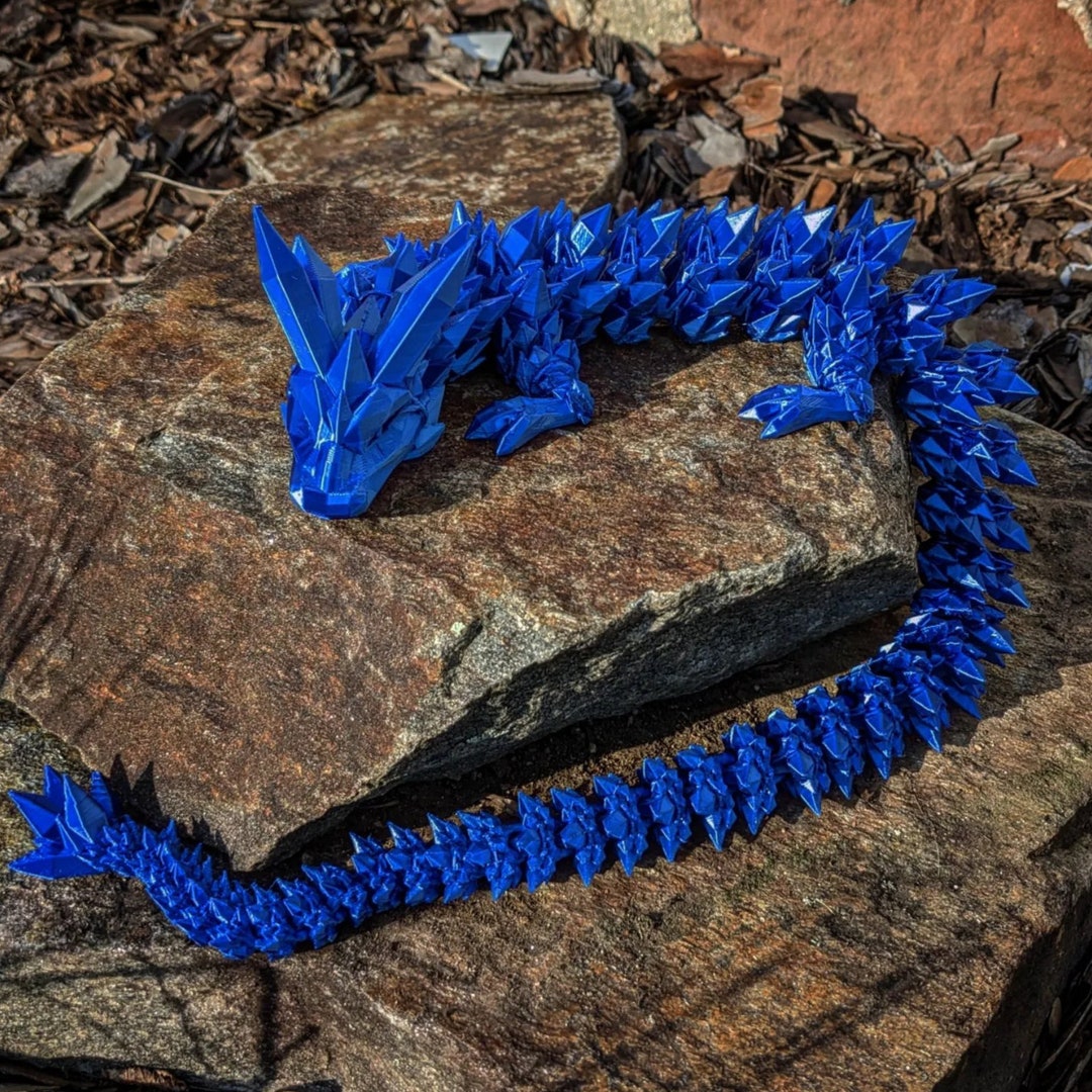 3D Printed Crystal Dragon - Basic Colors - Etsy