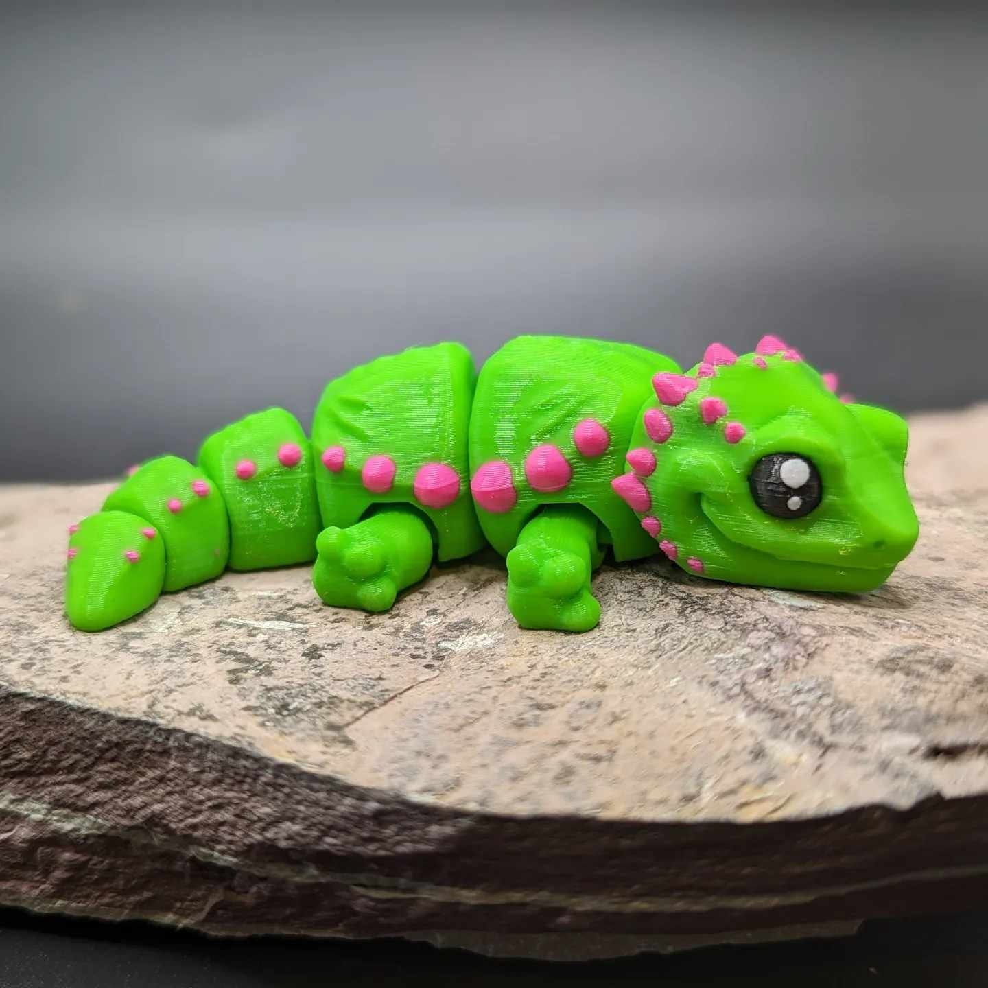 One 3D Printed Mini Bearded Dragon - Multicolor - Etsy