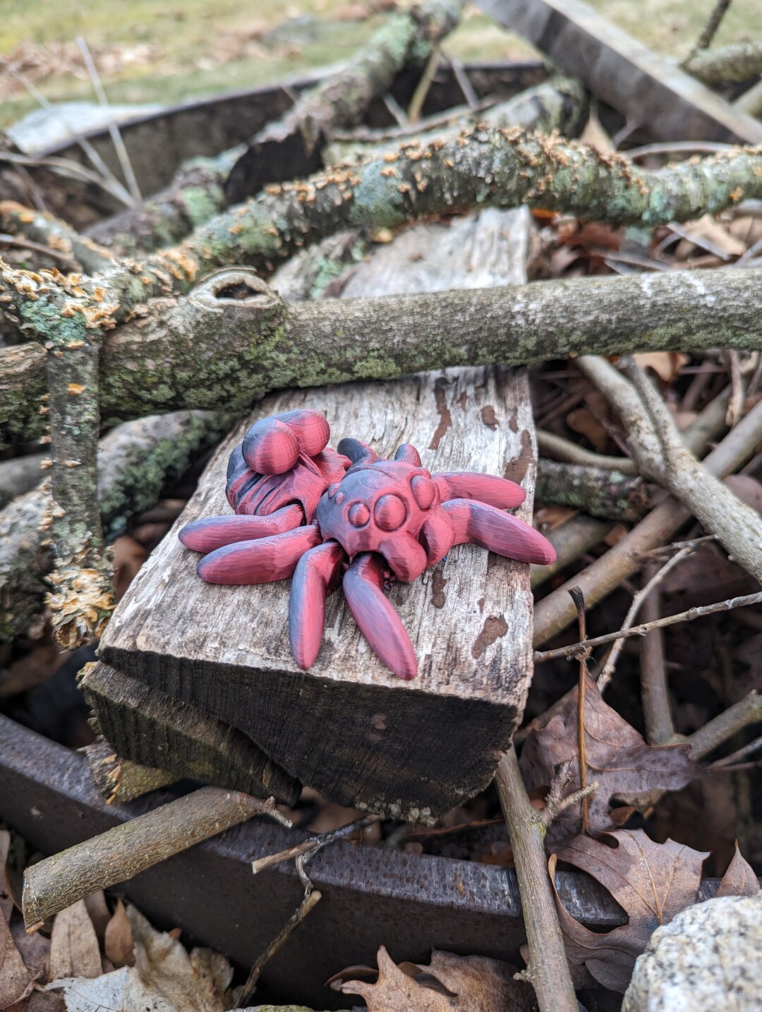 3D Printed Heart Butt Spider - Specialty Colors - Etsy