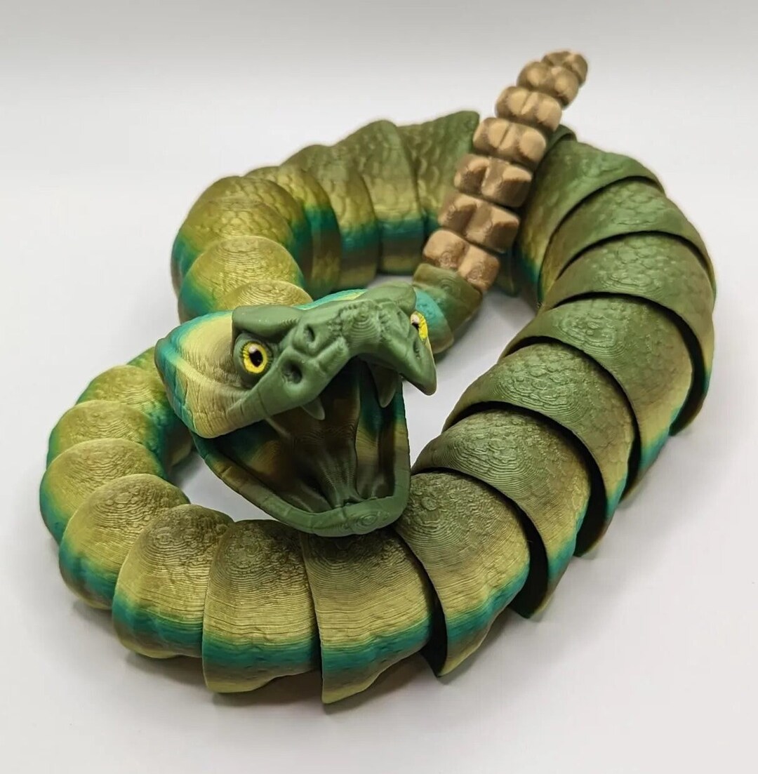 Made to Order-3d Printed Rattlesnake - Etsy