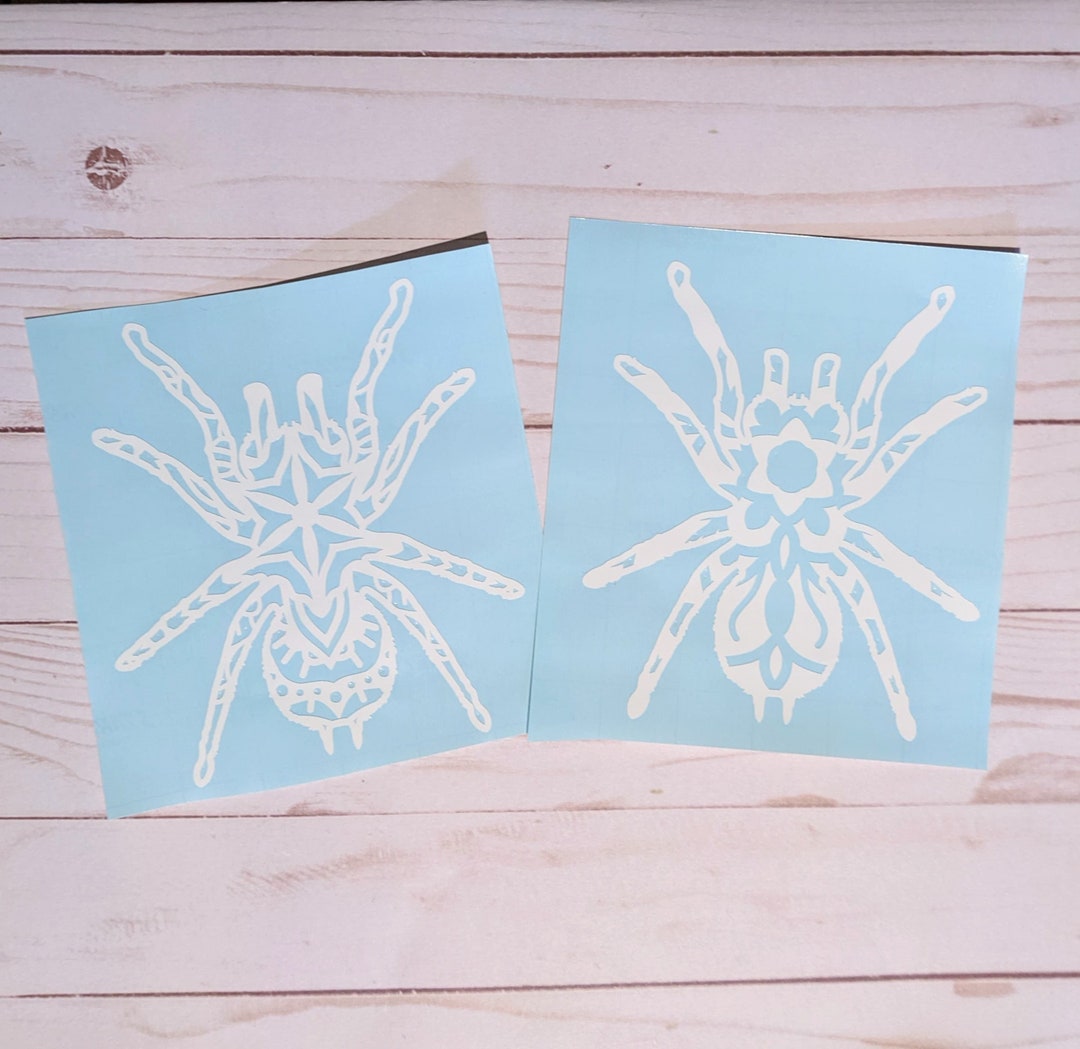 Set 2 Tarantula Mandala Car Window Decals - Etsy