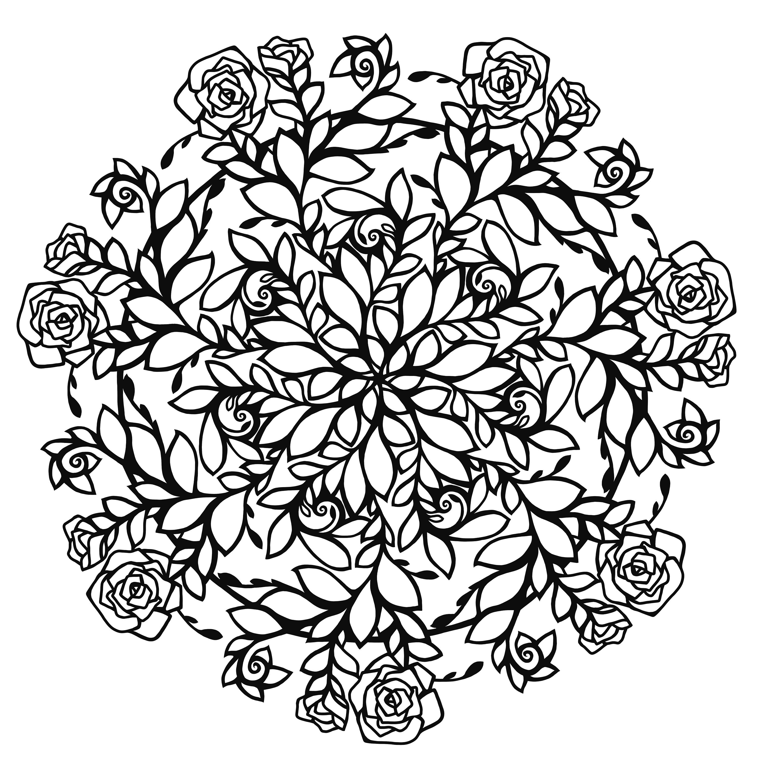 Printable Coloring Page | Radial - Etsy