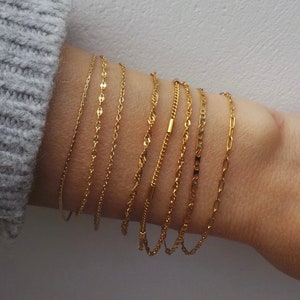 Minimalist Bracelet. Dainty Chain Bracelet. Gold Chain - Etsy
