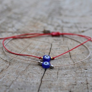 Evil Eye Bracelet. Evil Eye Cord Bracelet. Evil Eye String - Etsy