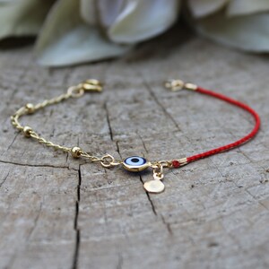 Red String Evil Eye Bracelet. Red String of Fate Bracelet. Evil Eye ...