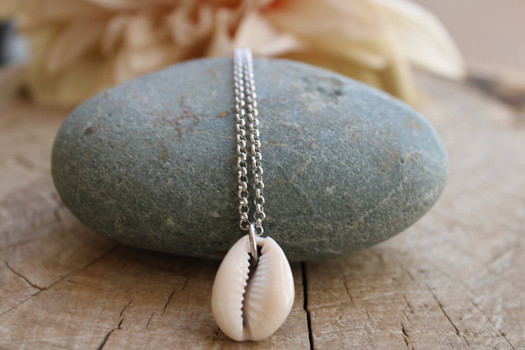 Mens Necklace.shell Necklace. Mens Cowrie Necklace. Mens Shell Necklace ...