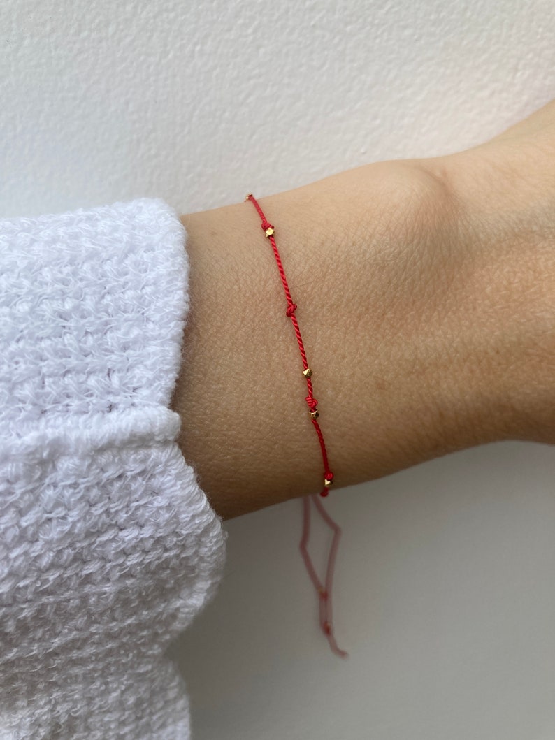 Red String Bracelet. Red String of Fate Bracelet. Red String - Etsy UK