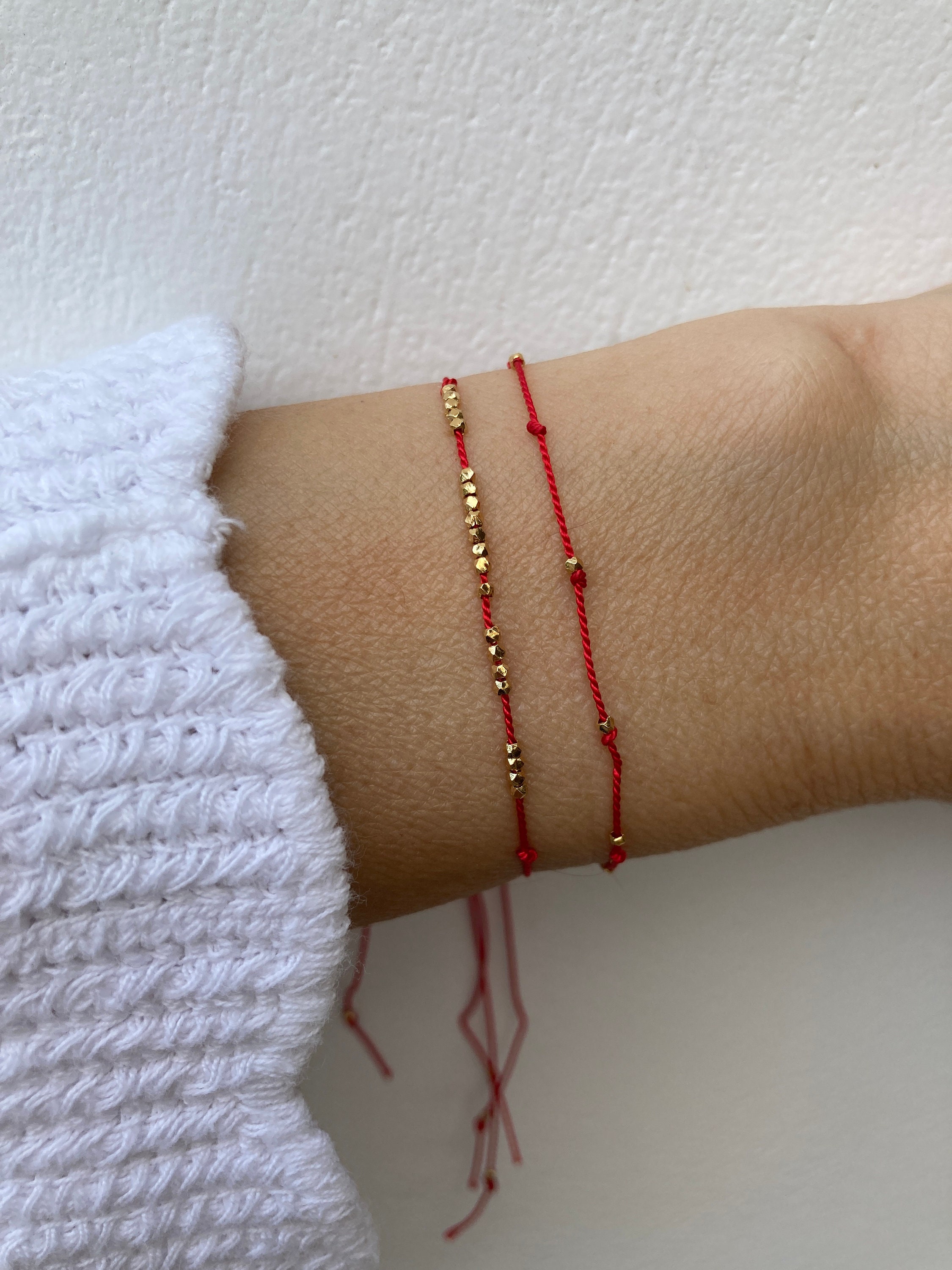 Red String Bracelet. Red String of Fate Bracelet. Red String - Etsy UK