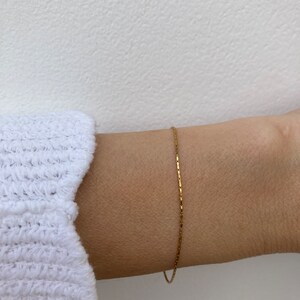 Minimalist Bracelet. Dainty Chain Bracelet. Gold Chain - Etsy