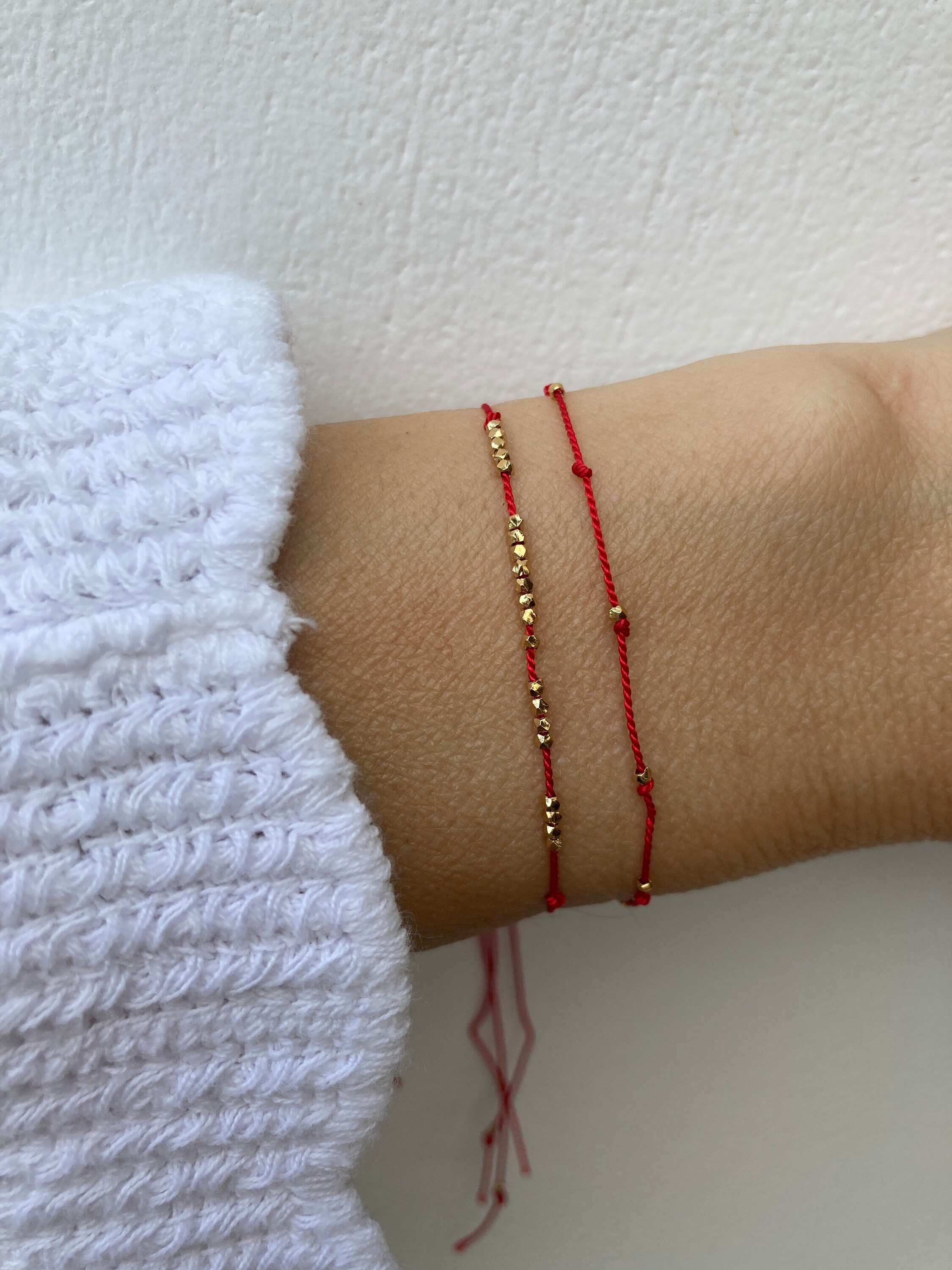 Red String Bracelet. Red String of Fate Bracelet. Red String - Etsy UK