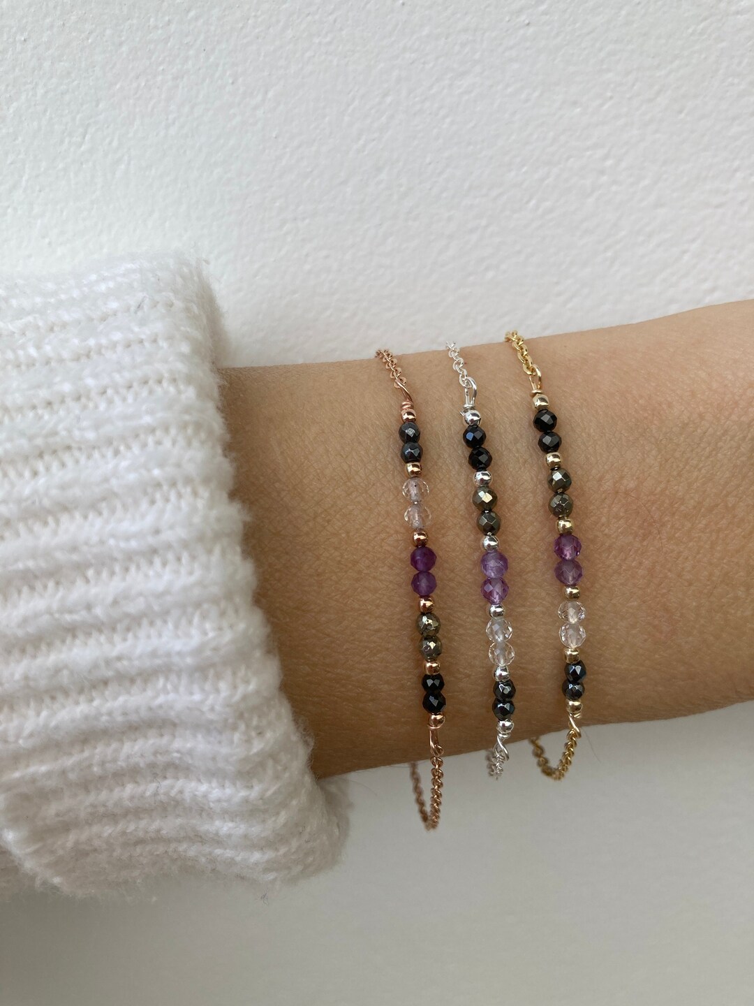 Empath Protection Bracelet. Block Negative Energy. Black Tourmaline ...