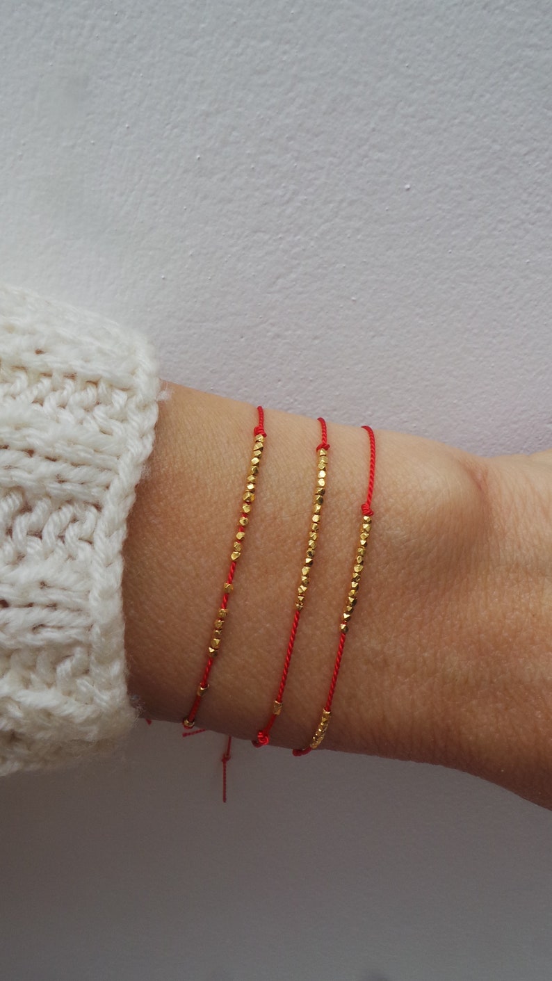 Red String Bracelet. Red String of Fate Bracelet. Red String | Etsy UK