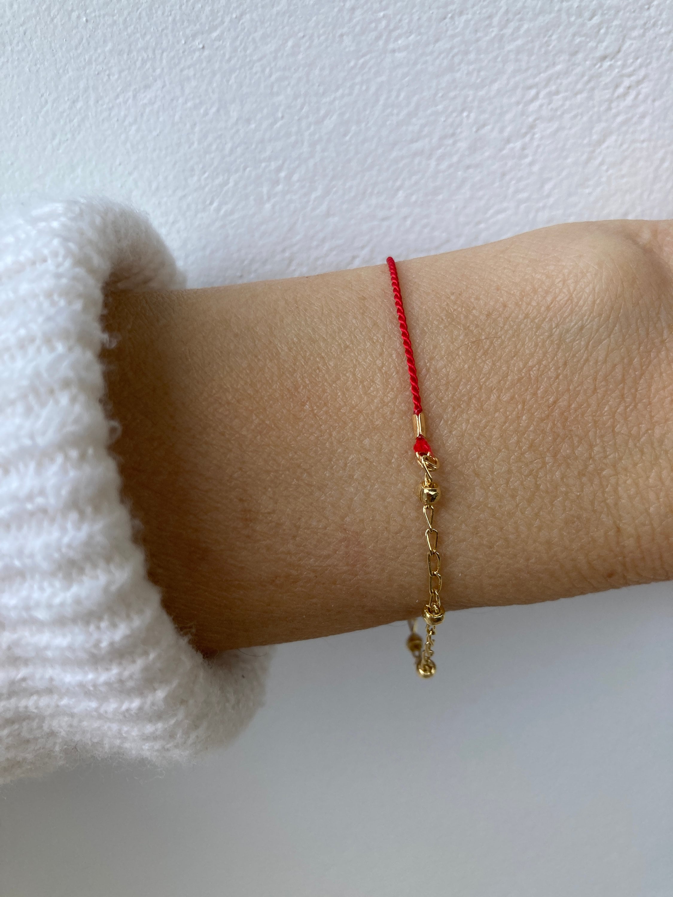 Red string bracelet. Red string of fate bracelet. Red string silk ...