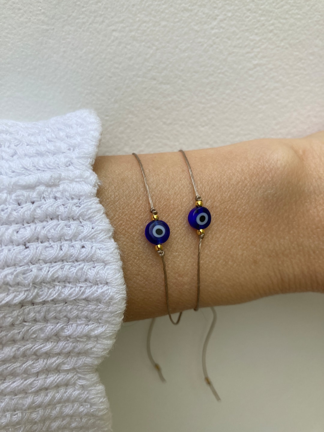 Evil Eye Bracelet. Evil Eye Cord Bracelet. Evil Eye String Bracelet ...