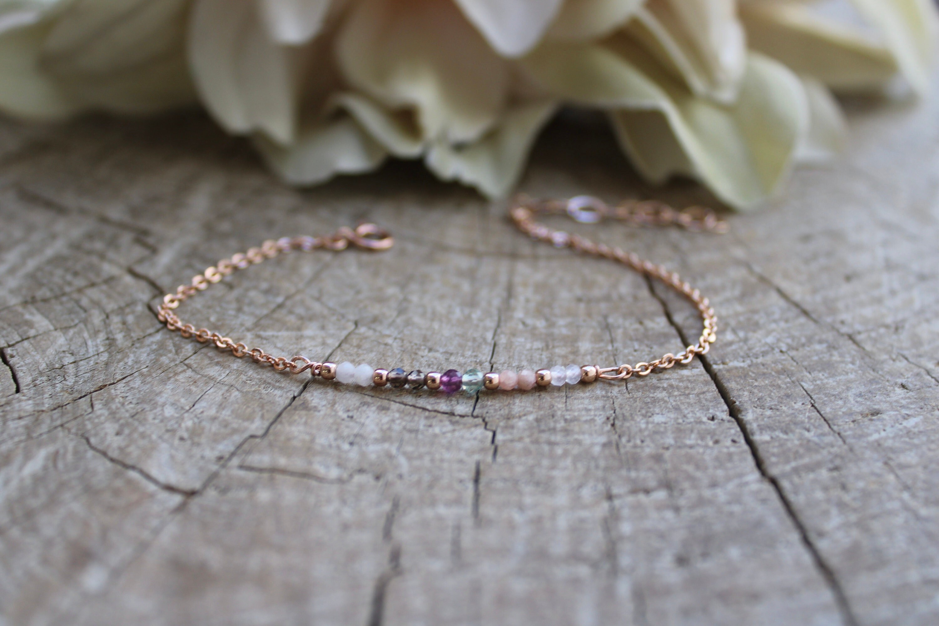 Cancer support bracelet. Gemstone cancer support bracelet. Crystal ...