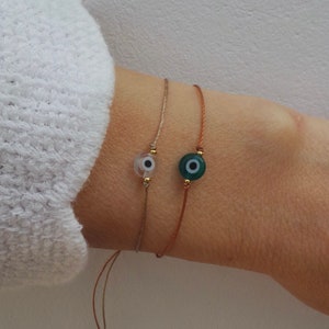 Evil Eye Bracelet. Evil Eye Cord Bracelet. Evil Eye String Bracelet ...
