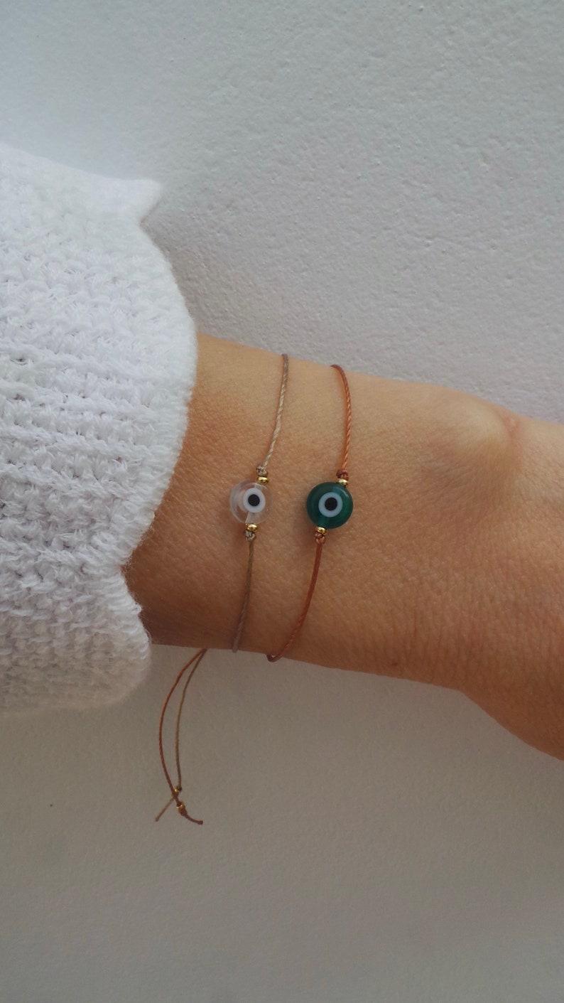 Evil Eye Bracelet. Evil Eye Cord Bracelet. Evil Eye String - Etsy