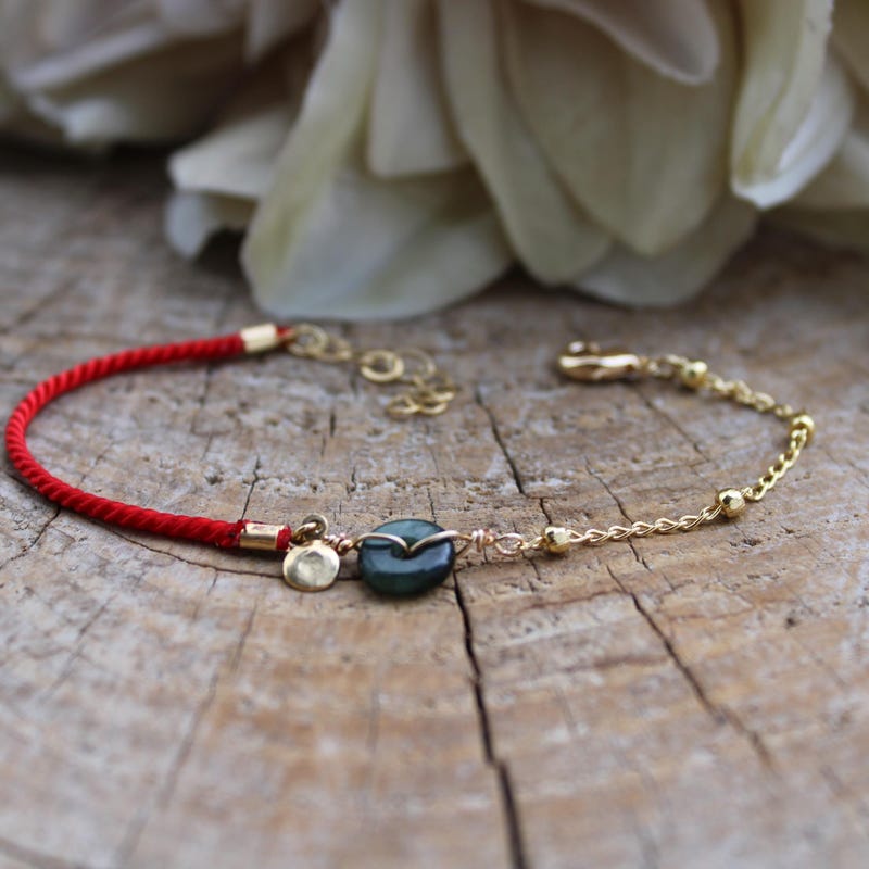 Red Jade Bracelet - Etsy