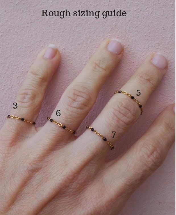 Evil eye ring. Evil eye chain ring. Gold fill evil eye ring. Dainty ...