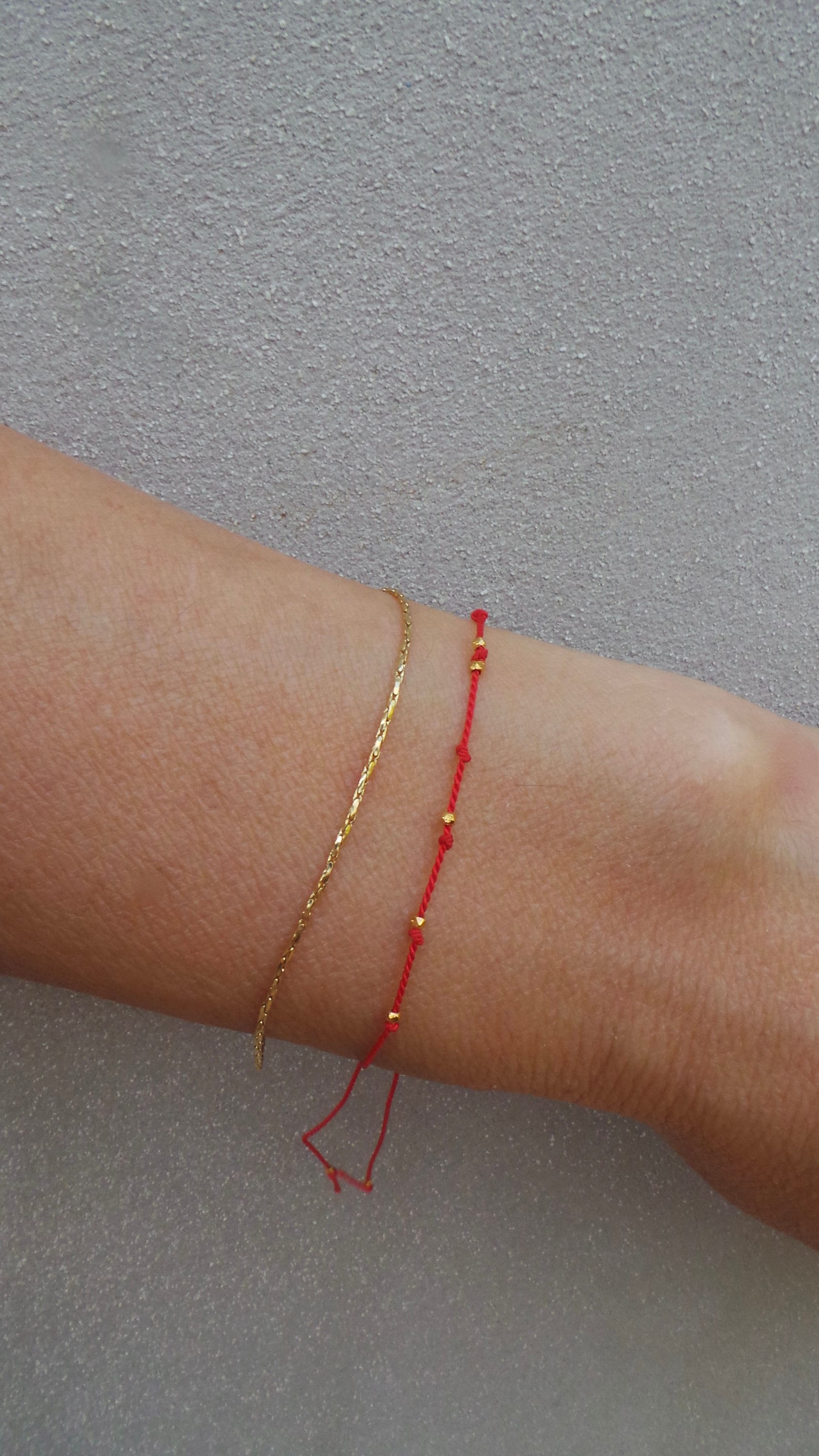 Red string bracelet. Red string of fate bracelet. Red string silk ...