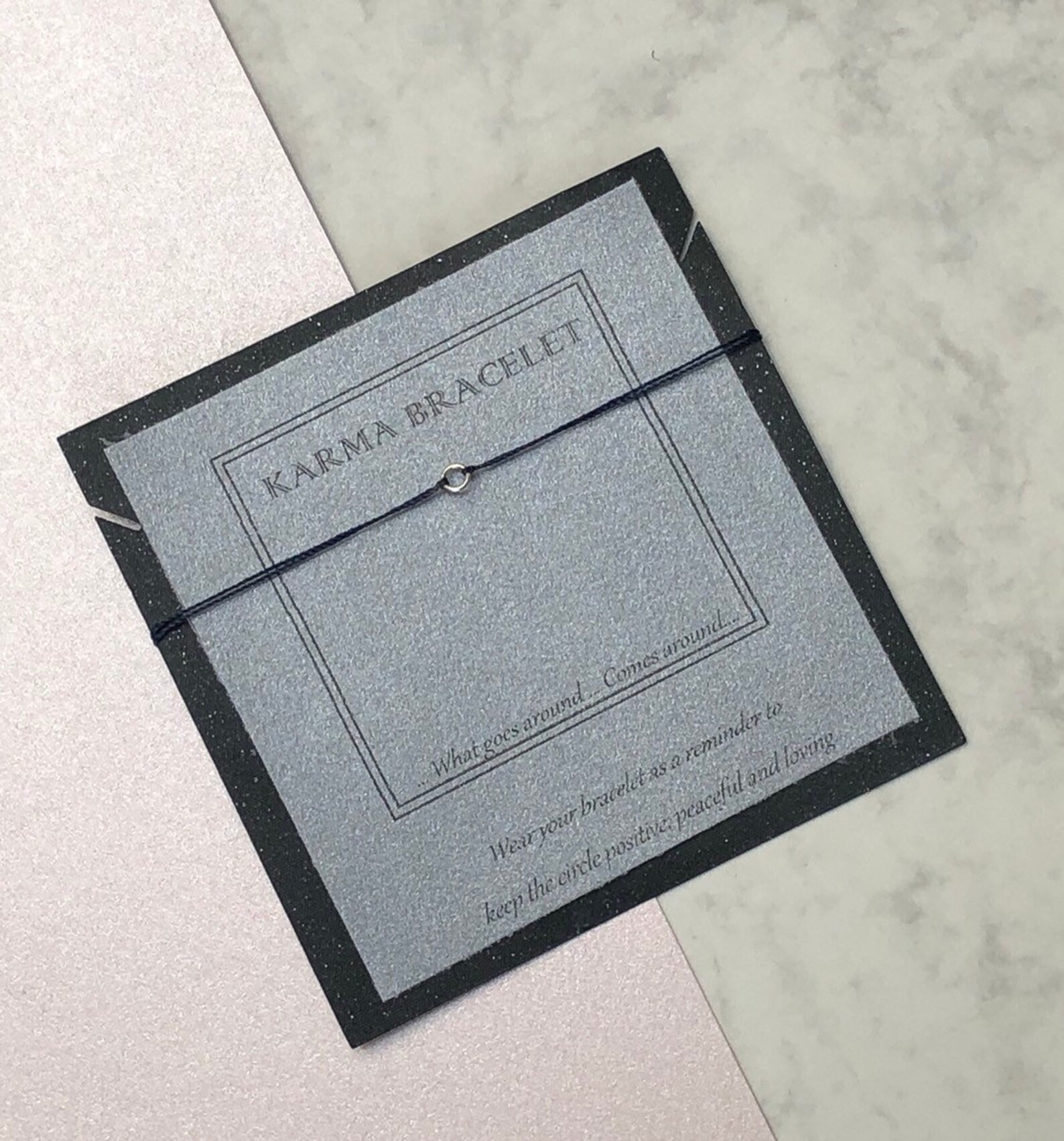 Karma bracelet Gold or Silver Circle bracelet delicate | Etsy