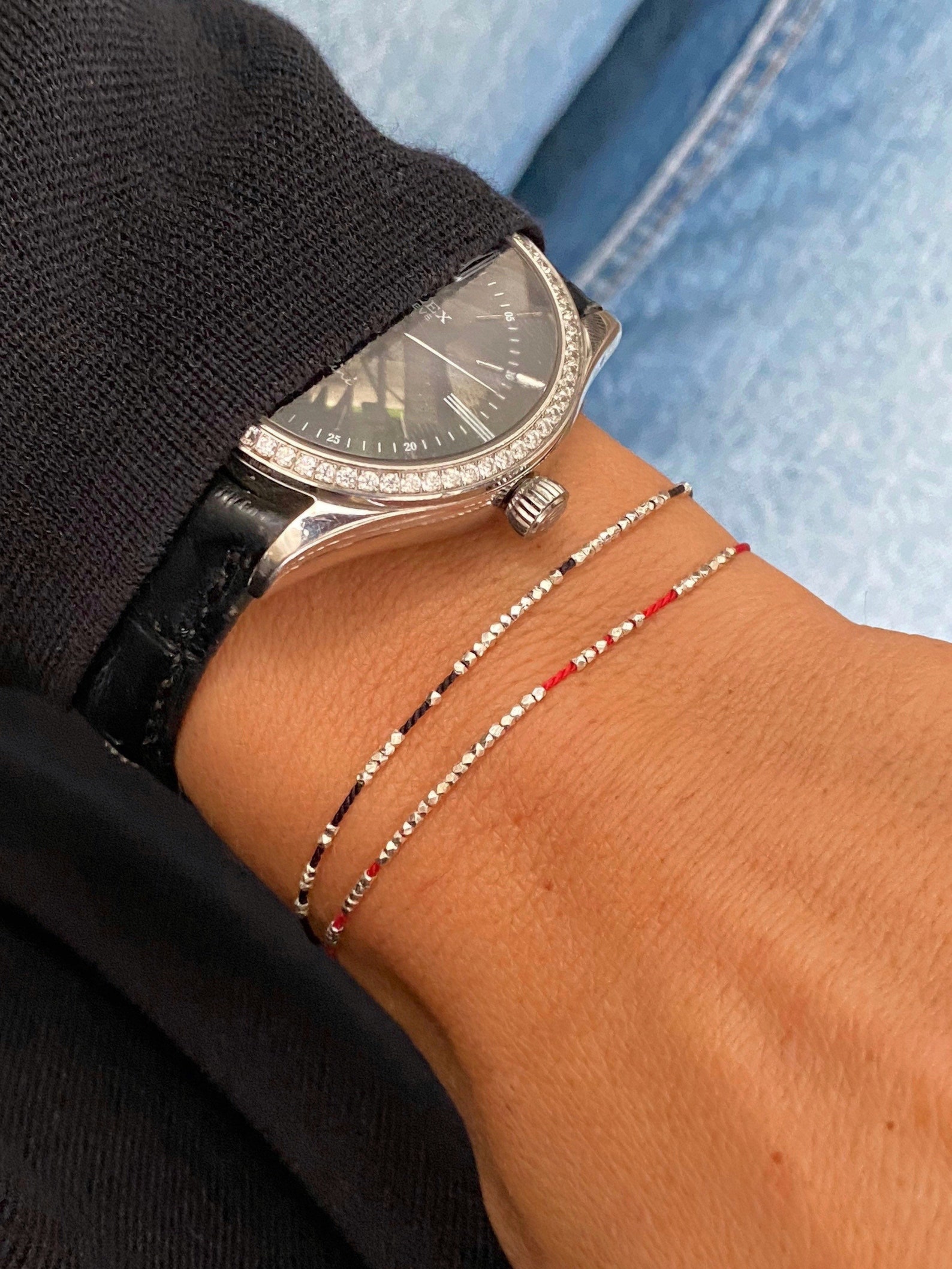 Red Silk String Protection Bracelet Wish Bracelet Friendship | Etsy