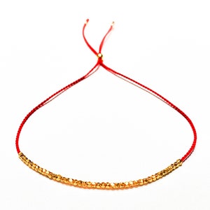 Red Silk String Protection Bracelet Wish Bracelet Friendship | Etsy